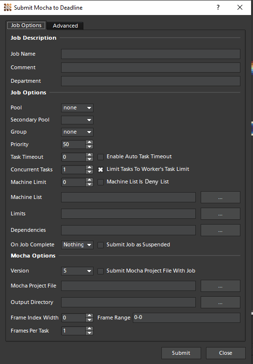 Mocha Pro — Deadline 10.3.0.9 documentation